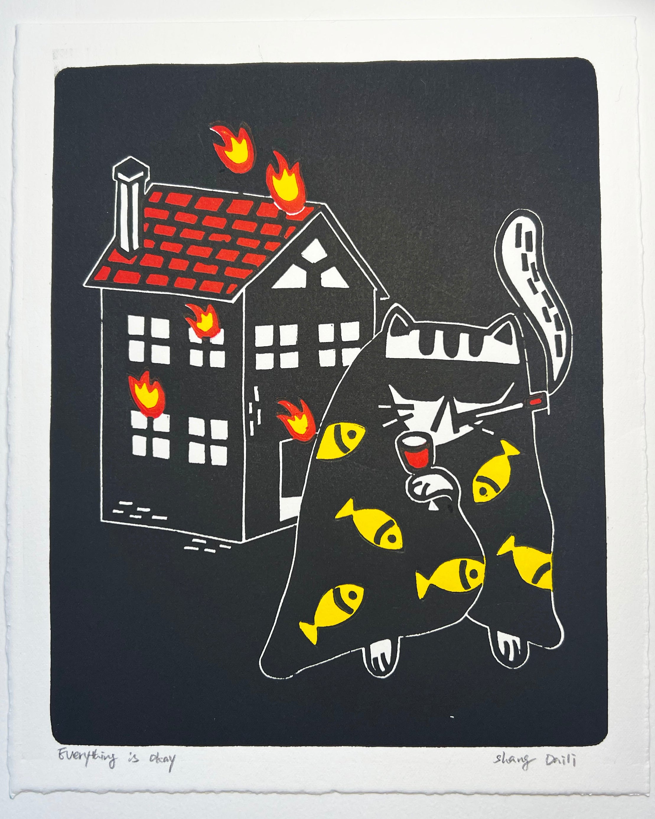 Art gifts for cat lovers and cyclists. – Shang Daili